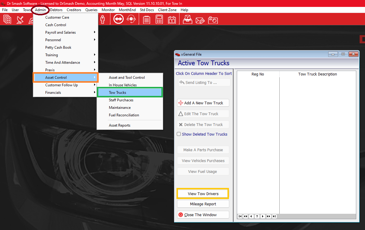 How To: Add a Tow Driver - Dr Smash Software